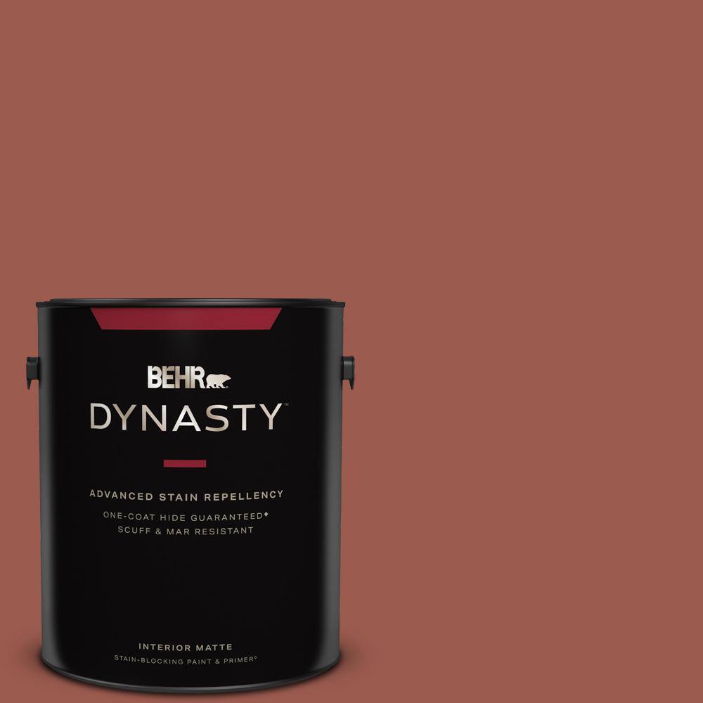 BEHR DYNASTY 1 gal. #ICC-106 Spicy Cayenne Matte Interior Stain ...