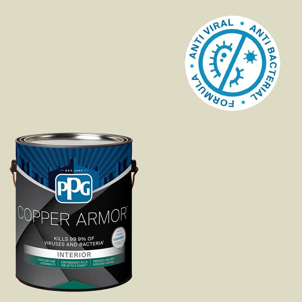 COPPER ARMOR 1 gal. PPG1114-2 River Reed Semi-Gloss Antiviral and ...