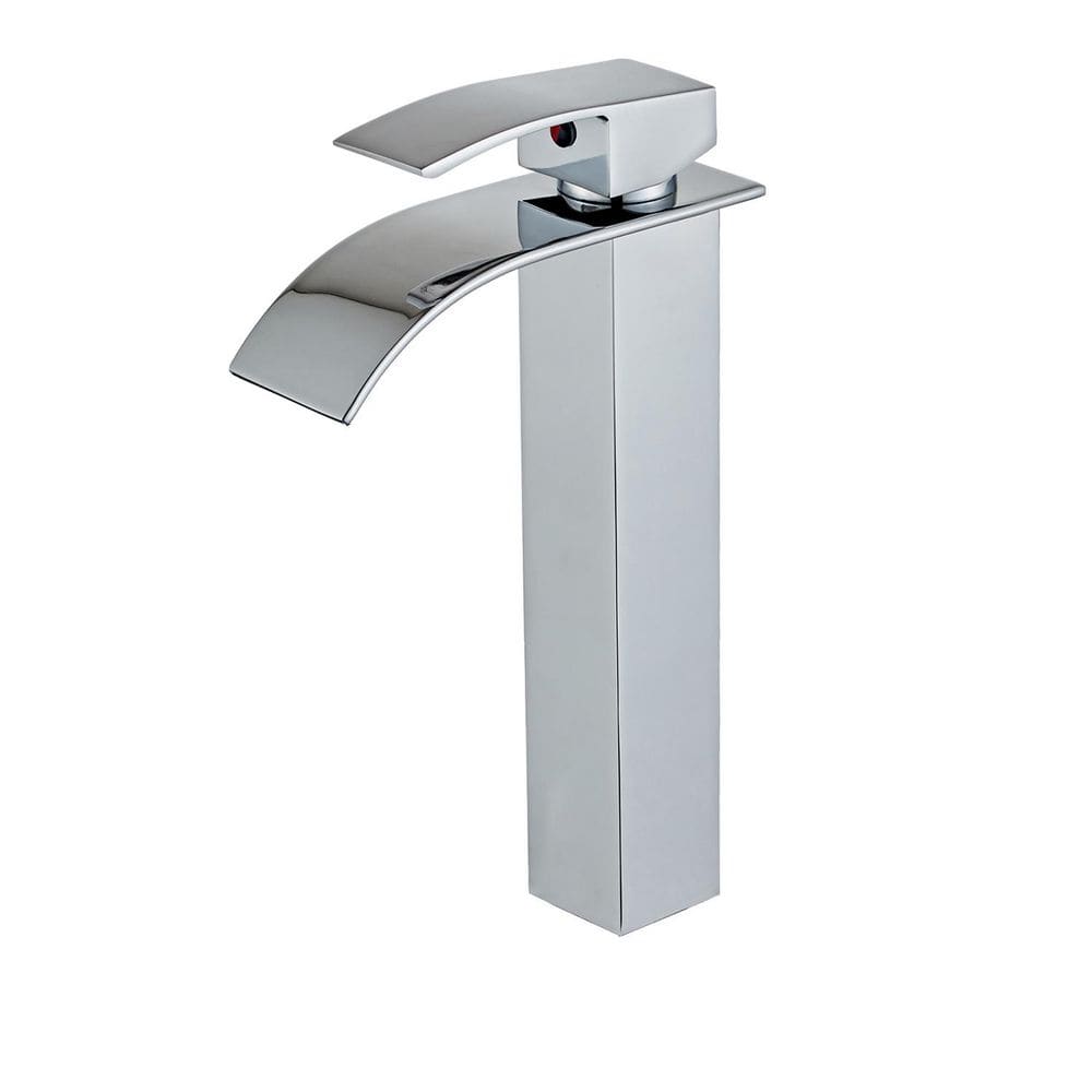 DEERVALLEY Sleek Single Handle Single Hole Bathroom Faucet in Chrome DV ...