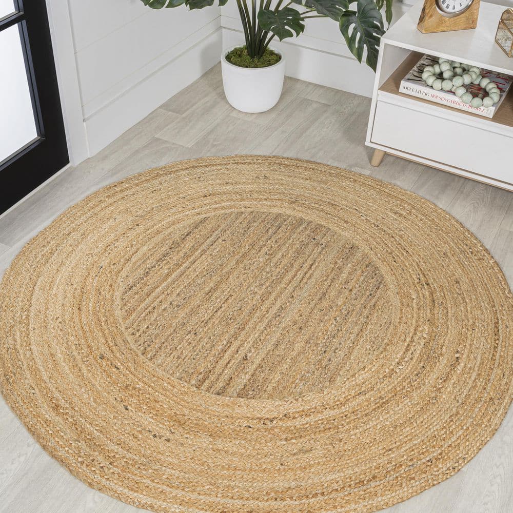 JONATHAN Y Harmony Boho Jute Circle Natural 6 ft. Round Area Rug ...