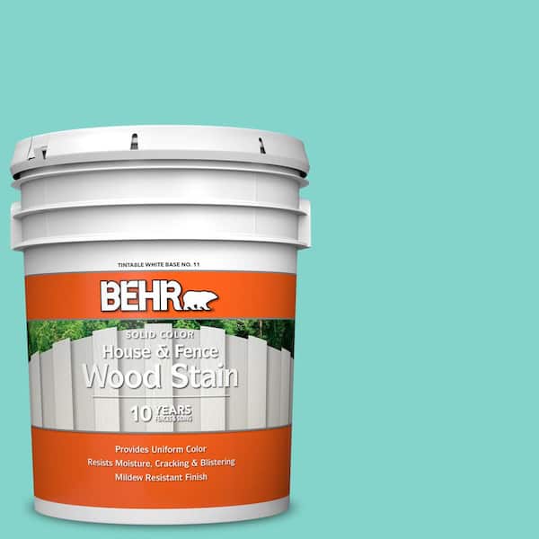 BEHR 5 gal. #HDC-MD-09 Island Oasis Solid Color House and Fence ...