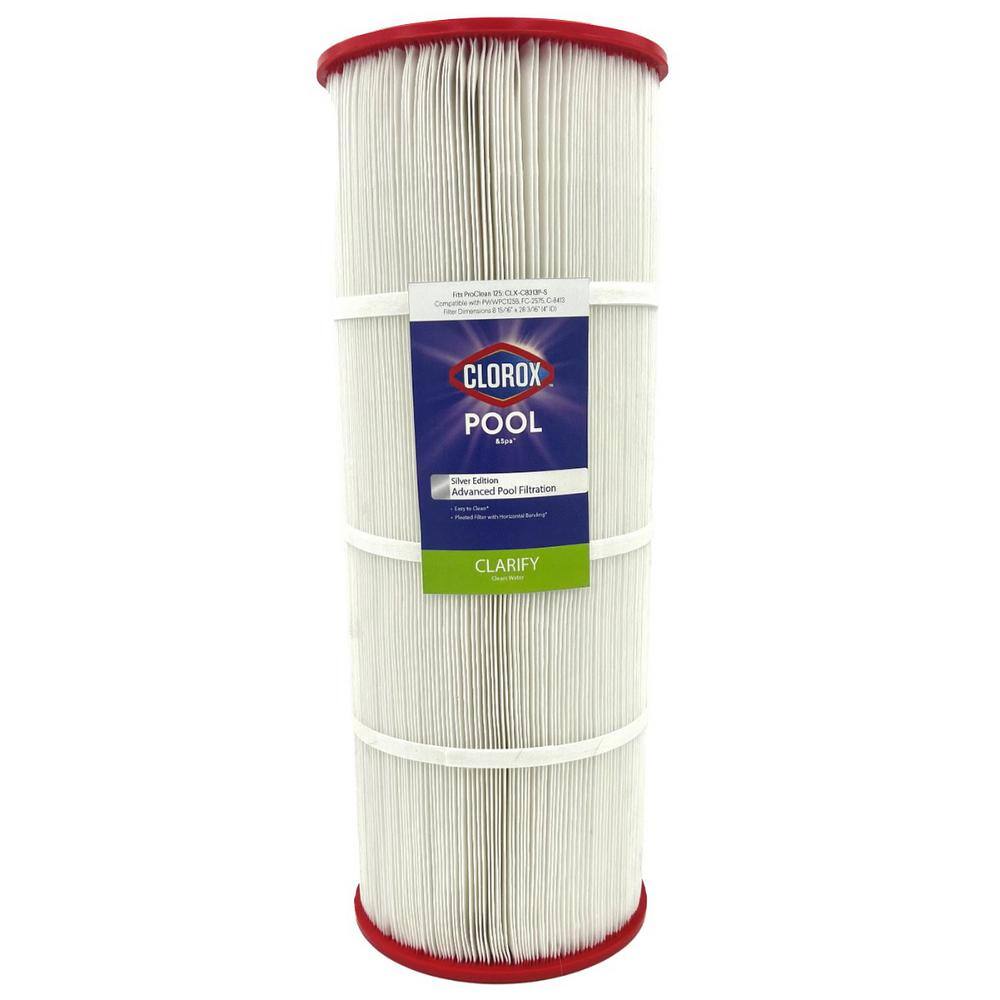Clorox Silver Edition 8.94 in. Dia Advanced Pool Filter Cartridge ...