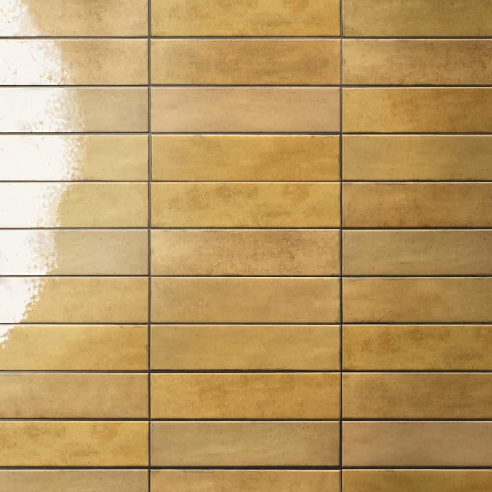 Merola Tile Tribeca Studio Pollen 2 in. x 10 in. Porcelain Wall Tile (5 ...