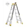 Gorilla Ladders 22 ft. Reach Aluminum Multi-Position Ladder w/ Project ...