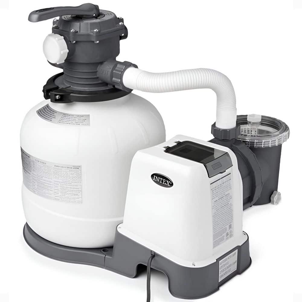 Intex 26647EG 2800 GPH Sand Filter Pump with Automatic Timer 26647EG HD ...