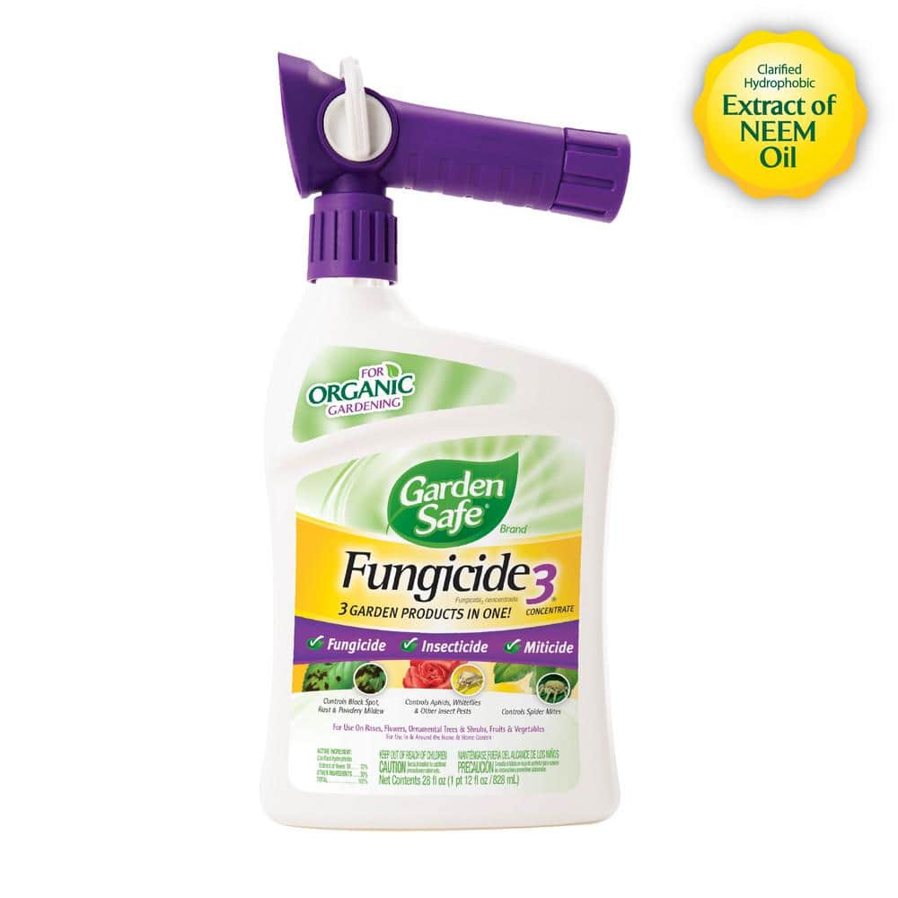 Garden Safe Fungicide3 28 oz. Concentrate Insecticide and Miticide Hose ...