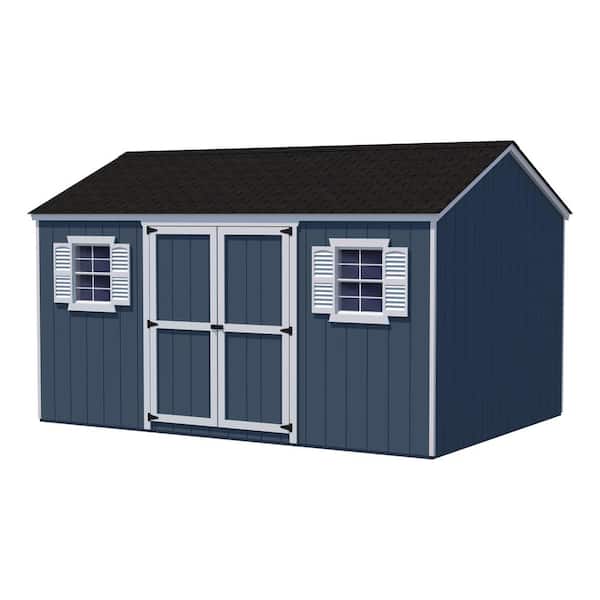 Little Cottage Co. Value Workshop 10 ft. x 20 ft. Outdoor Wood Storage Shed Precut Kit with ...