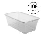 Life Story Durable 6.0 Qt. Clear Shoe and Closet Storage Box Container ...