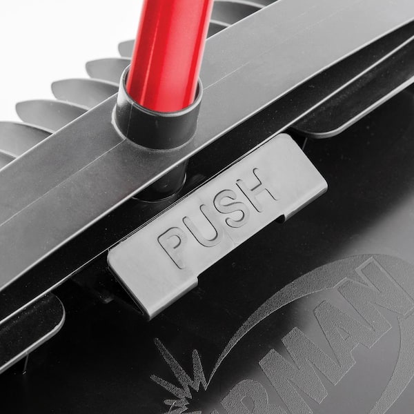 Libman 16 in. High Power Large Scoop Upright Dustpan with Steel Handle ...