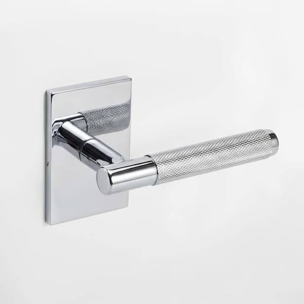 McBowery Taylor Polished Chrome Modern Knurled Interior Hall/Closet ...