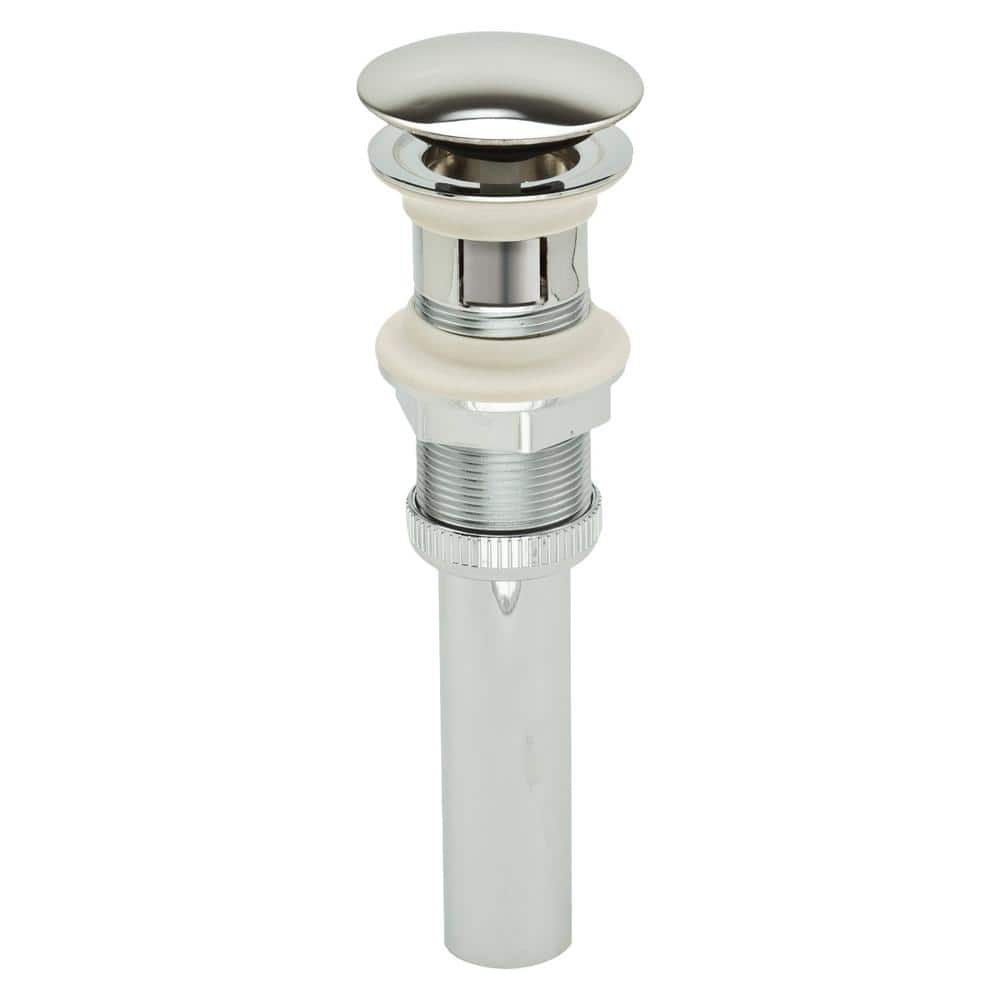 PF WaterWorks 2-in-1 Plastic Sink Drain - Push Drain Drain, Chrome ...