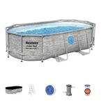 Bestway Power Steel Deluxe Series 14 ft. x 42 in. Round Pool Set 15123E ...