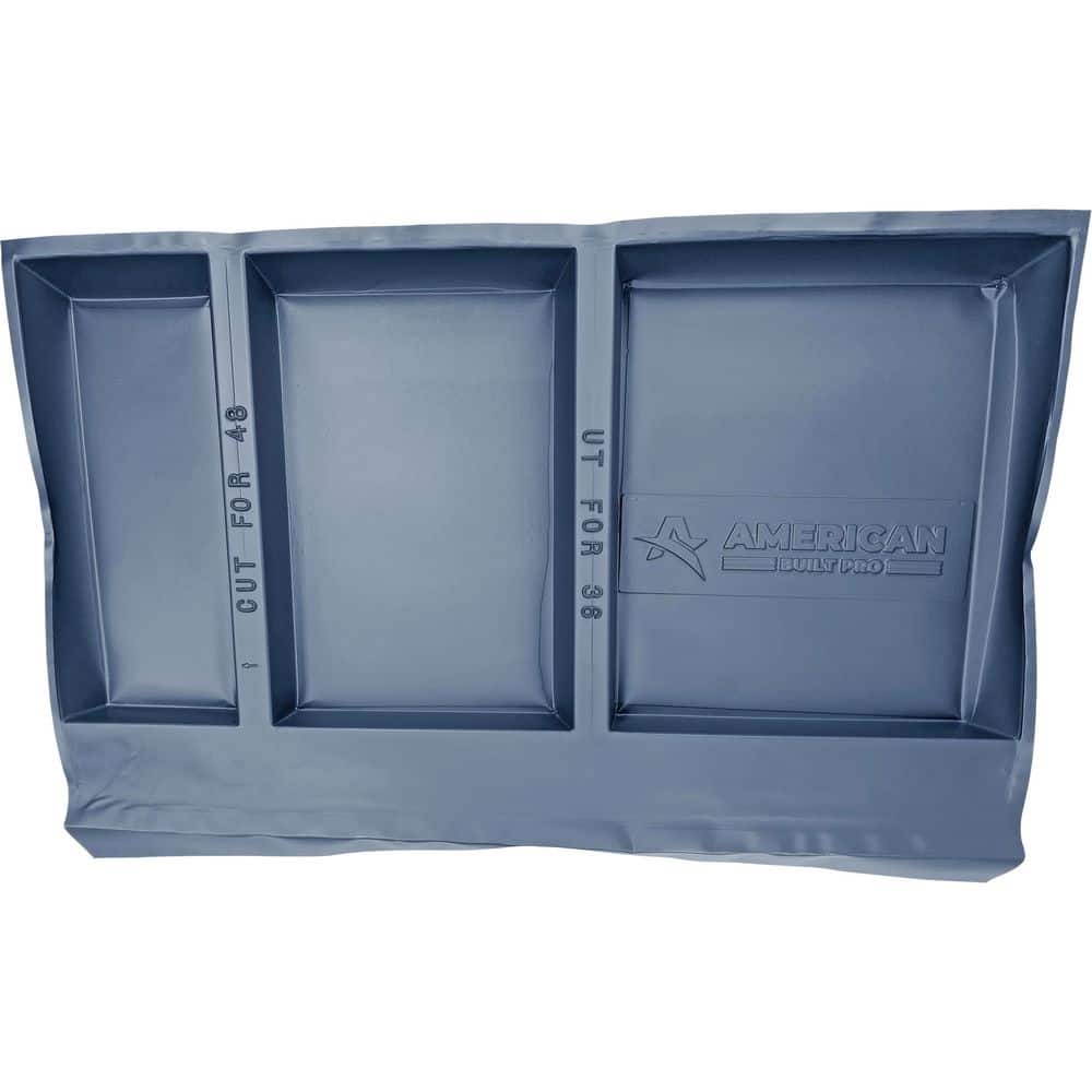 AMERICAN BUILT PRO 60 in. x 36 in. Adjustable Multifit Plastic Shower ...