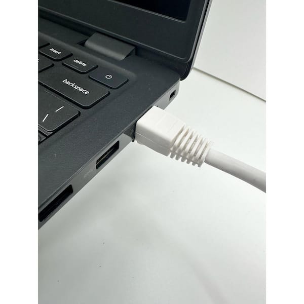 Commercial Electric CE 50 ft. Cat 6A UTP Patch Cable White 5650-WH-VN ...