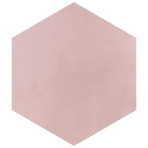 Merola Tile Horizon Hex Rosa 7-3/4 in. x 9 in. Ceramic Floor and Wall ...