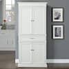 CROSLEY FURNITURE Parsons White Storage Cabinet CF3100-WH - The Home Depot