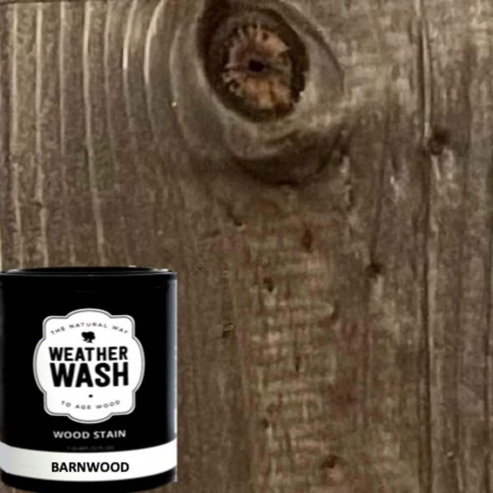 WEATHER WASH 1 gal. Barnwood Aging Interior Wood Stain 1402 - The Home ...