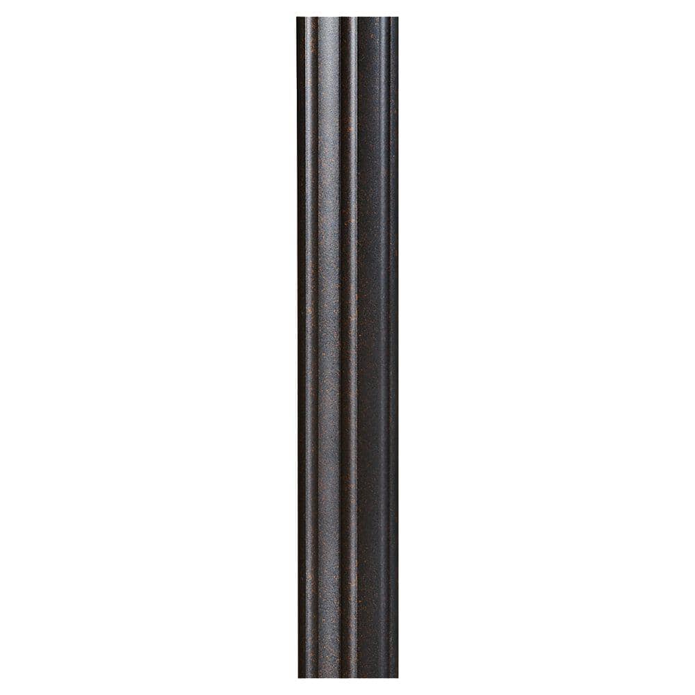 Generation Lighting 7 ft. Grecian Bronze Fluted Outdoor Lamp Post 7 ...