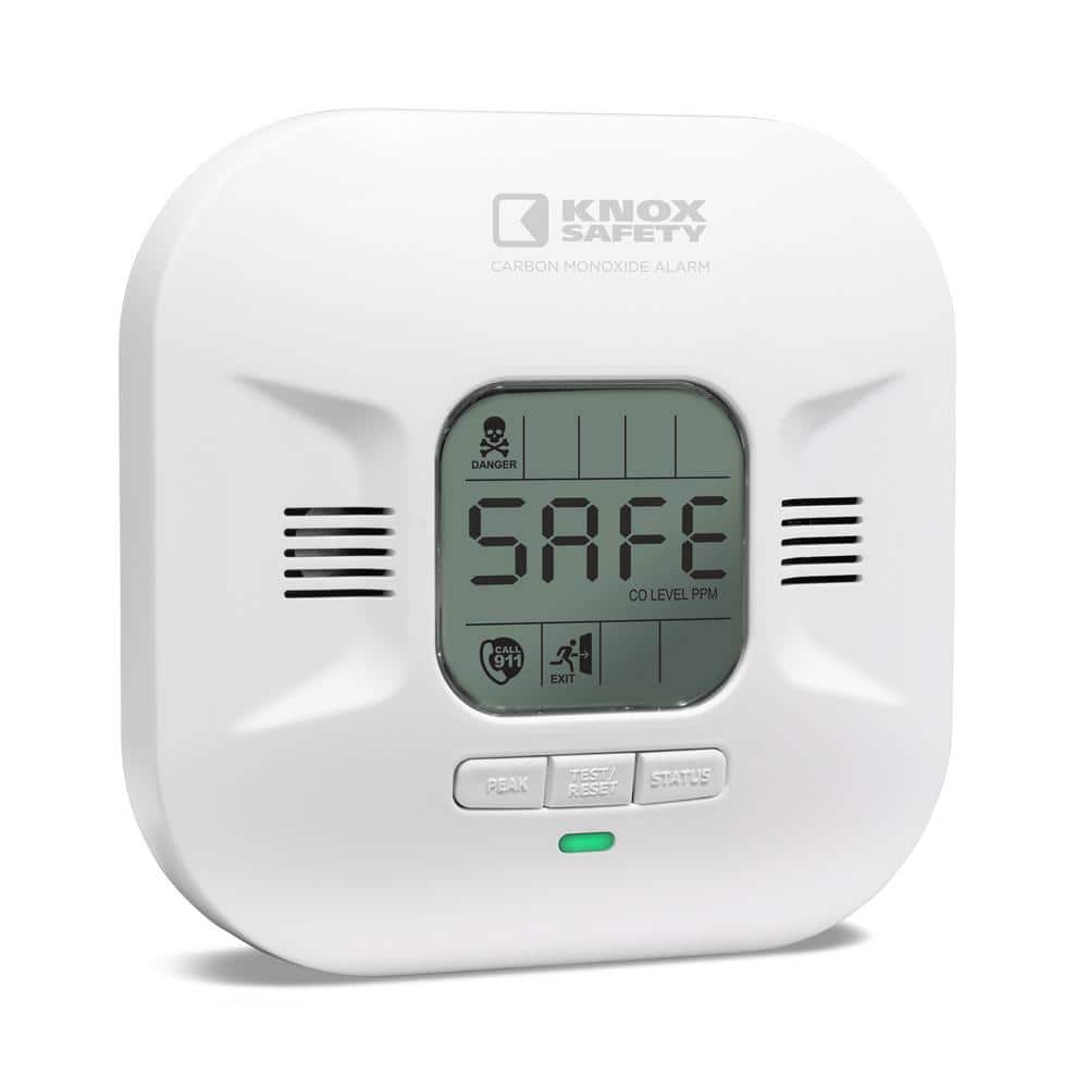 Knox Safety Plug-in Carbon Monoxide Alarm, Digital Display, Voice ...
