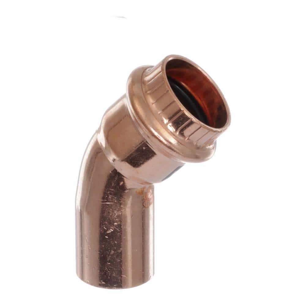 Viega ProPress 3/4 in. Press x 3/4 in. FTG Copper 45-Degree Street ...