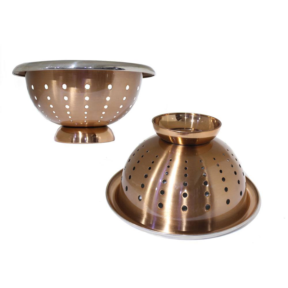 ExcelSteel 5.75 Qt. Heavy Duty Stainless-Steel Colander with Easy Grip ...