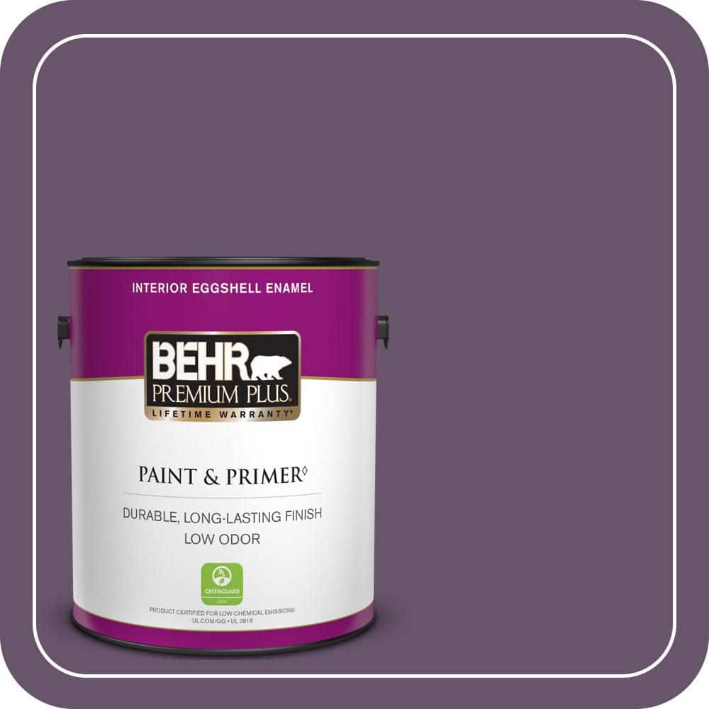 BEHR PREMIUM PLUS 1 gal. #M100-6 Vintner Eggshell Enamel Low Odor ...