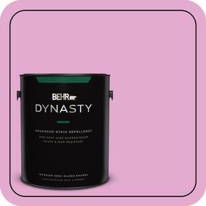 BEHR PREMIUM PLUS 8 oz. #680A-3 Pink Bliss Semi-Gloss Interior/Exterior ...