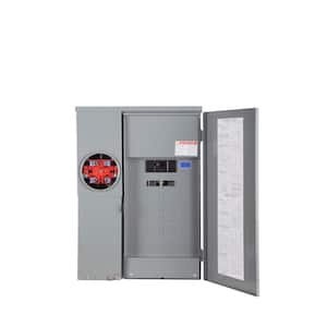 Square D Homeline 200 Amp 20-Space 40-Circuit Outdoor Ring-Type Surface ...