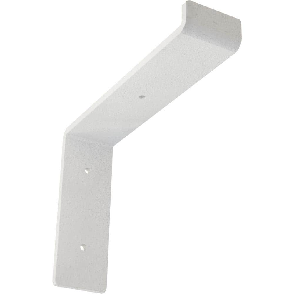 Ekena Millwork 2 in. x 6 3/4 in. x 8 in. Hammered White Steel Truss ...