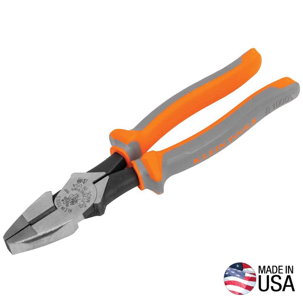 Klein Tools 9 in. Insulated Pliers, Side Cutters 2139NERINSSEN - The ...