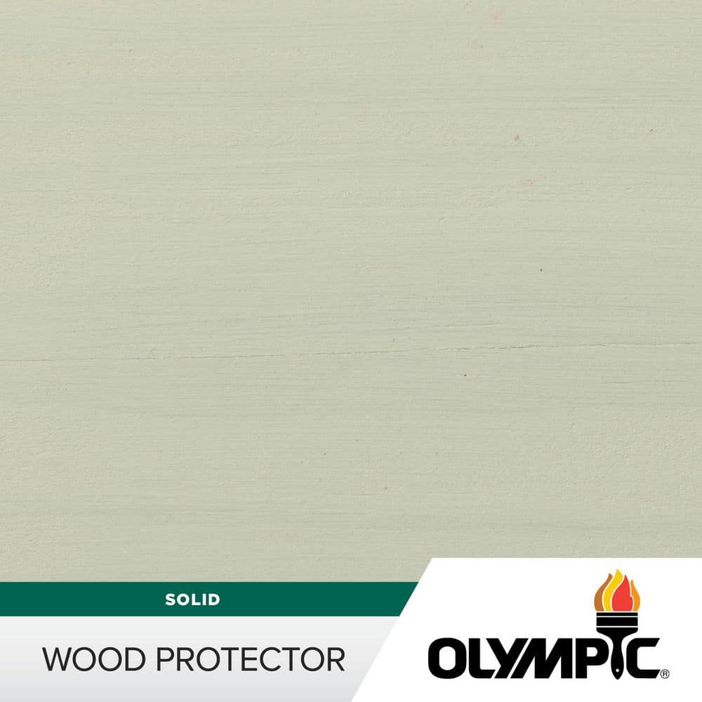 Olympic Wood Protector 1 gal. SC-1007 Avalanche Exterior Solid Stain ...