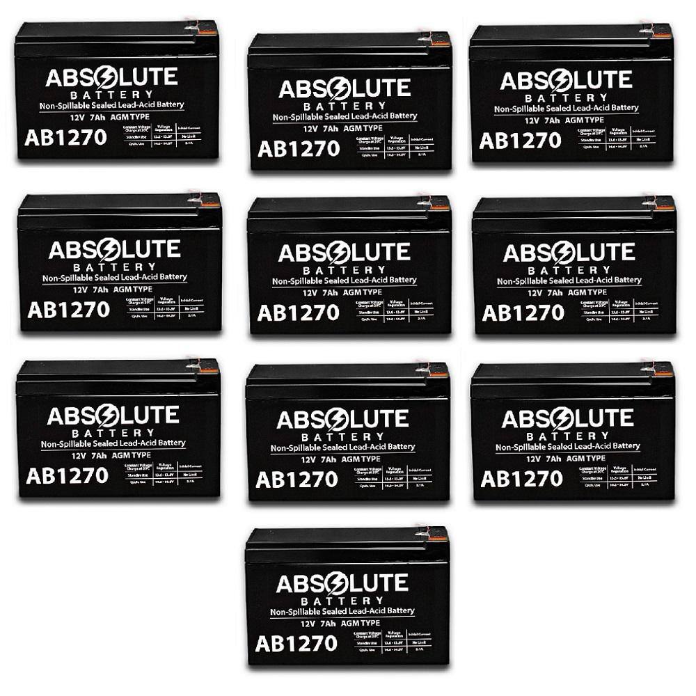 ABSOLUTE BATTERY 12-Volt 7 Ah F1 Sealed Lead Acid (SLA) Rechargeable ...