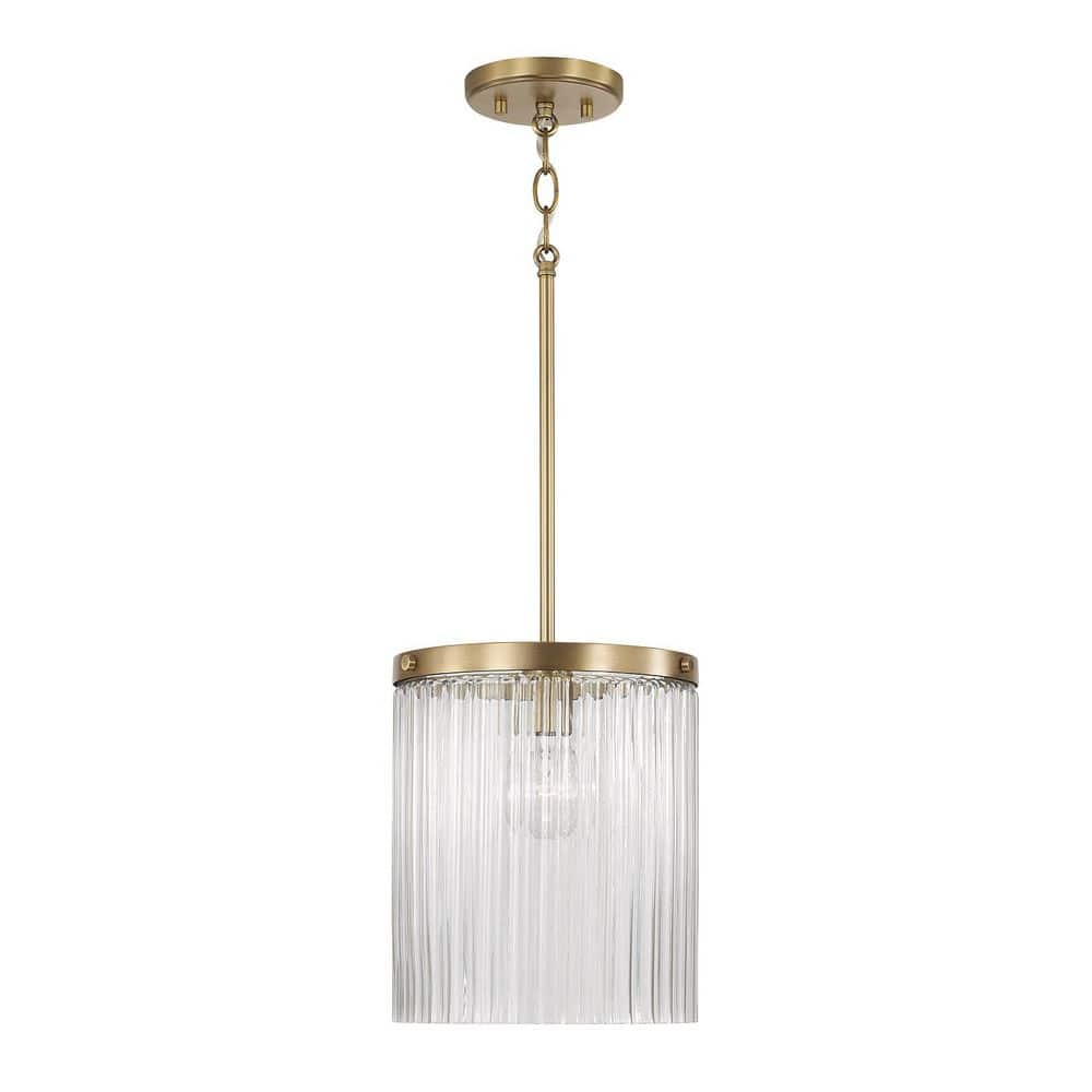 Capital Lighting Fixture Company Vaughn 100-Watt 1-Light Aged Brass ...