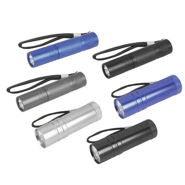 LED Aluminum Flashlights (6-Pack) 94100 - The Home Depot