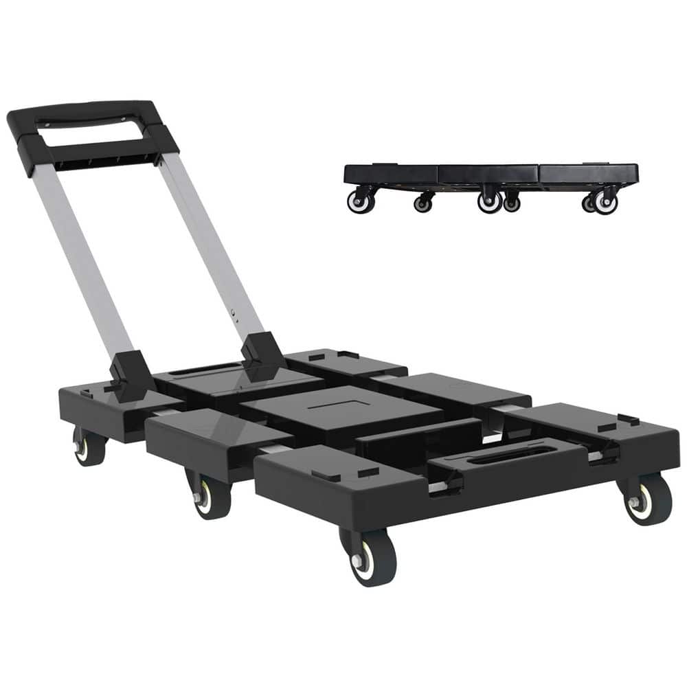 Aluminum Folding Hand Truck 330 lbs. Load Capacity, Portable Heavy Duty ...