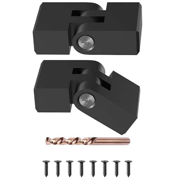 Afoxsos 2-Pack Adjustable 180° Vertical Pivot Handrail Connector High ...