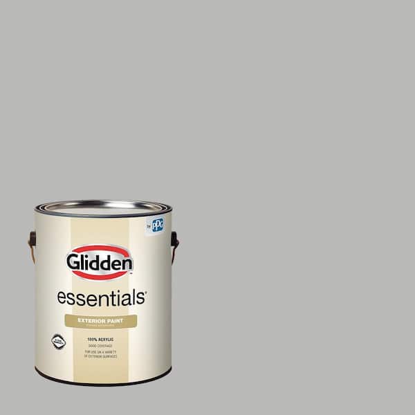 Glidden Essentials 1 gal. PPG0995-4 Pigeon Feather Satin Exterior Paint ...