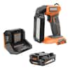 RIDGID 18V Cordless LED Stick Light Kit with 2.0 Ah Battery and Charger ...