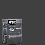 BEHR PREMIUM 1 gal. #1350 Ultra Pure Black Semi-Gloss Direct to Metal ...