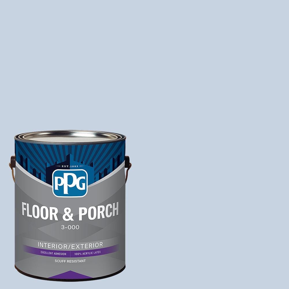 PPG 1 gal. PPG1162-2 Stratosphere Satin Interior/Exterior Floor and ...