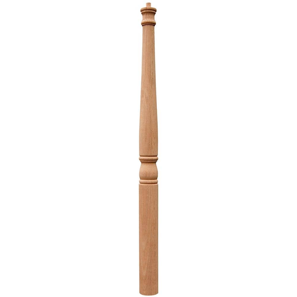 EVERMARK Stair Parts 4063 43 in. x 3 in. Unfinished Poplar Pin Top ...
