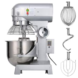 SKYSHALO Commercial Stand Mixer 30 qt. Dough Mixer Heavy Duty Silver ...