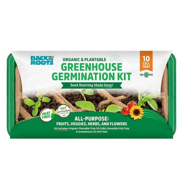 Back to the Roots Greenhouse Germination Kit (10-Cell) 49008 - The Home ...