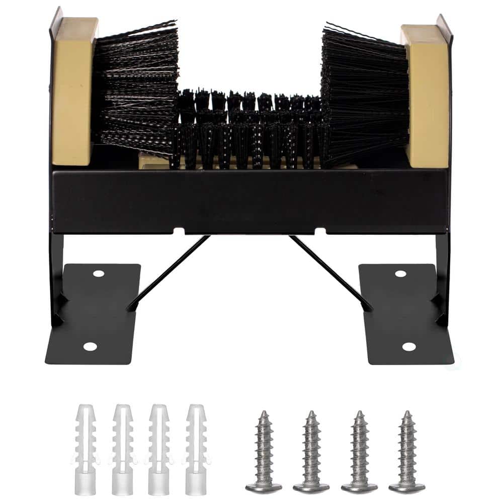 Gardenised 9.5 in. x 9 in. Metal Plastic Frame Shoe Cleaner and Boot ...