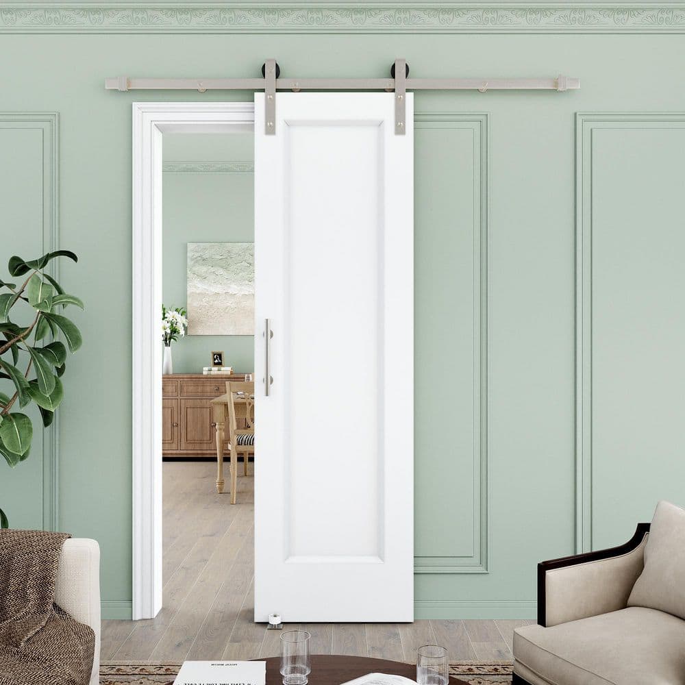 EH PUERTA 24 in. x 80 in. 1 Panel White Primed MDF No Assembly Required ...