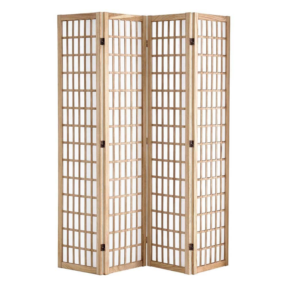 VEVOR Room Divider, 4-Panel Japanese Room Divider, Folding Privacy ...