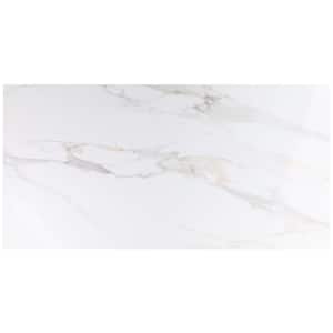 Ivy Hill Tile Tripoli Star-Crossed Polished White 6.1 in. x 0.35 in ...