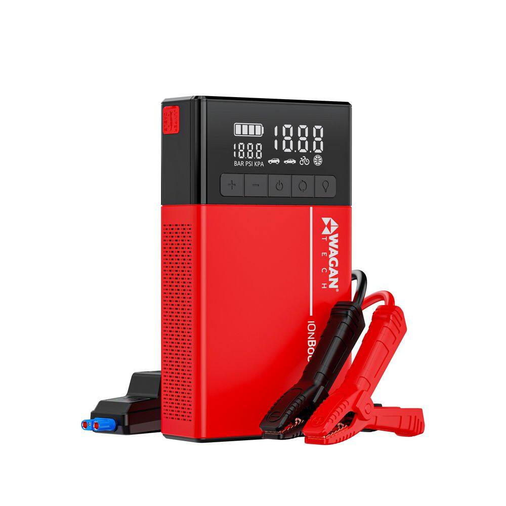 Gooloo Jump Starter Wagan IOnBoost V8 Jet 1200A Jump Starter With Turbo ...