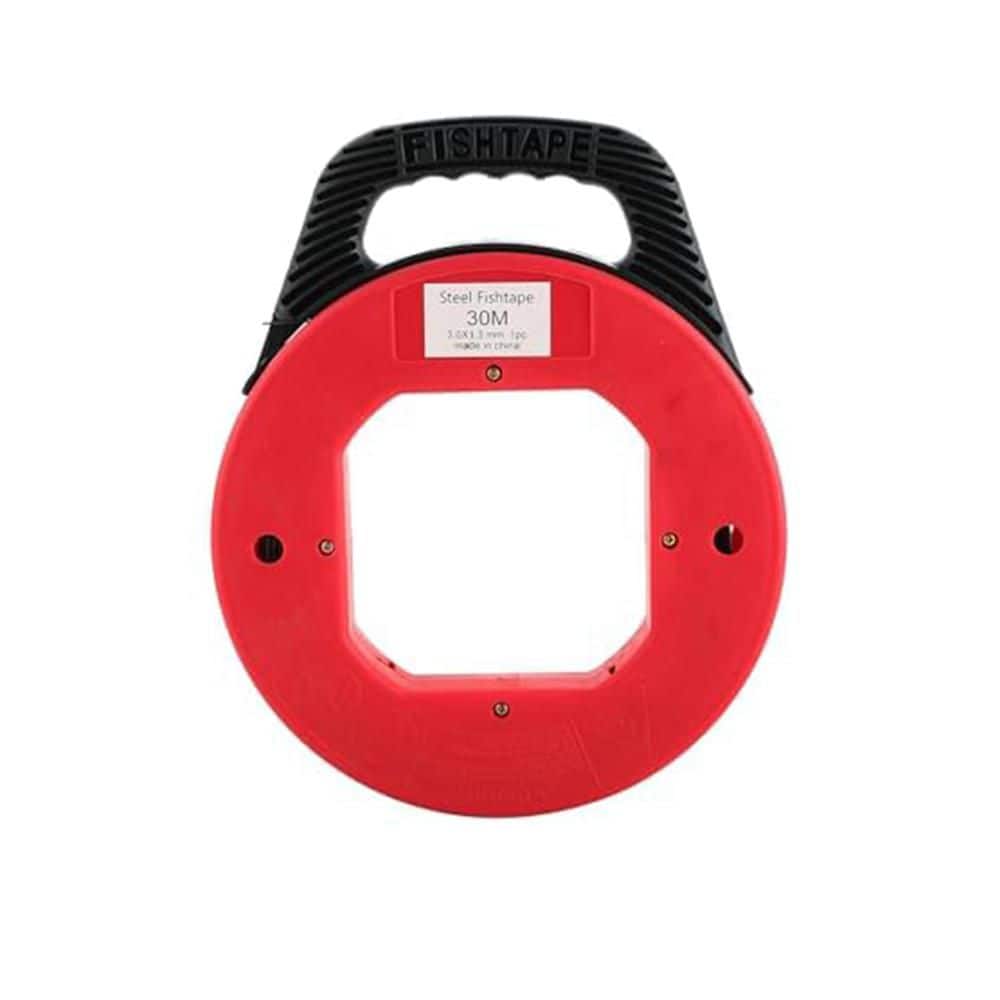 Yichuhaoxi 100 ft. Steel Fish Tape with Retractable Wire Reel for Heavy ...