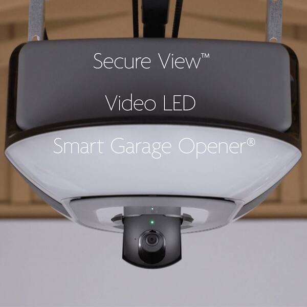 Chamberlain Secure View 3/4 HP LED Quiet Belt Drive Smart Garage Door ...